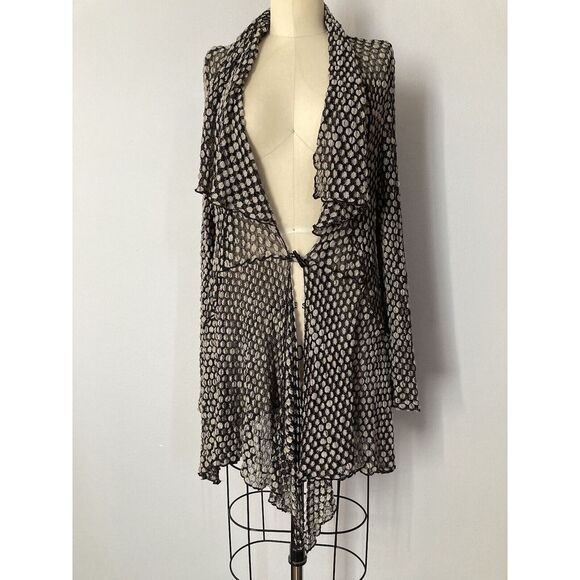 Moonlight | Tops | Moonlight Y S Fashion Top Xxl Semi Sheer Dot Texture ...